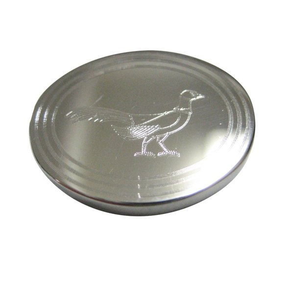 Kiola Designs | Other | Silver Toned Oval Etched Pheasant Bird Magnet ...